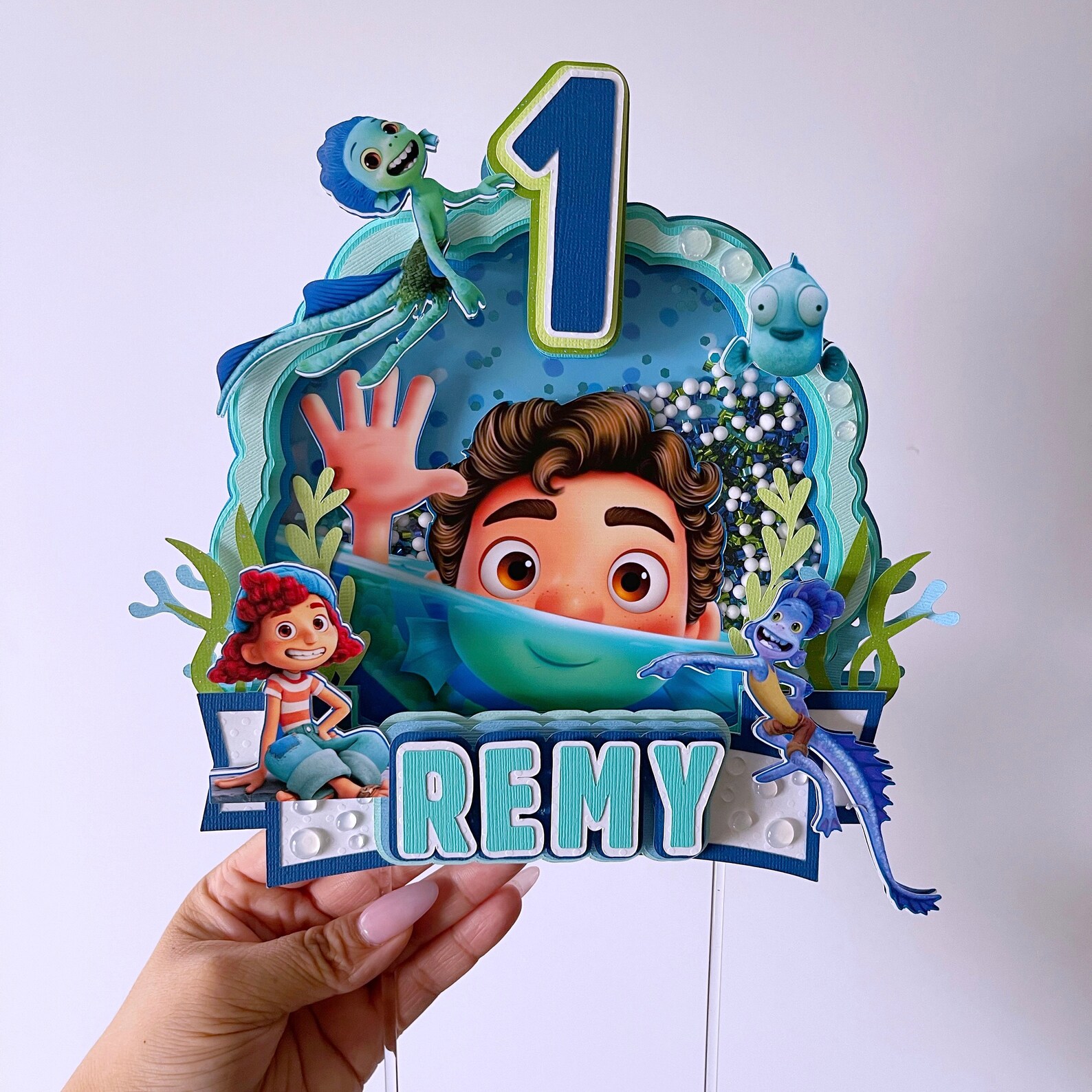 Luca Cake Topper Luca Topper Luca Birthday Luca Birthday - Etsy