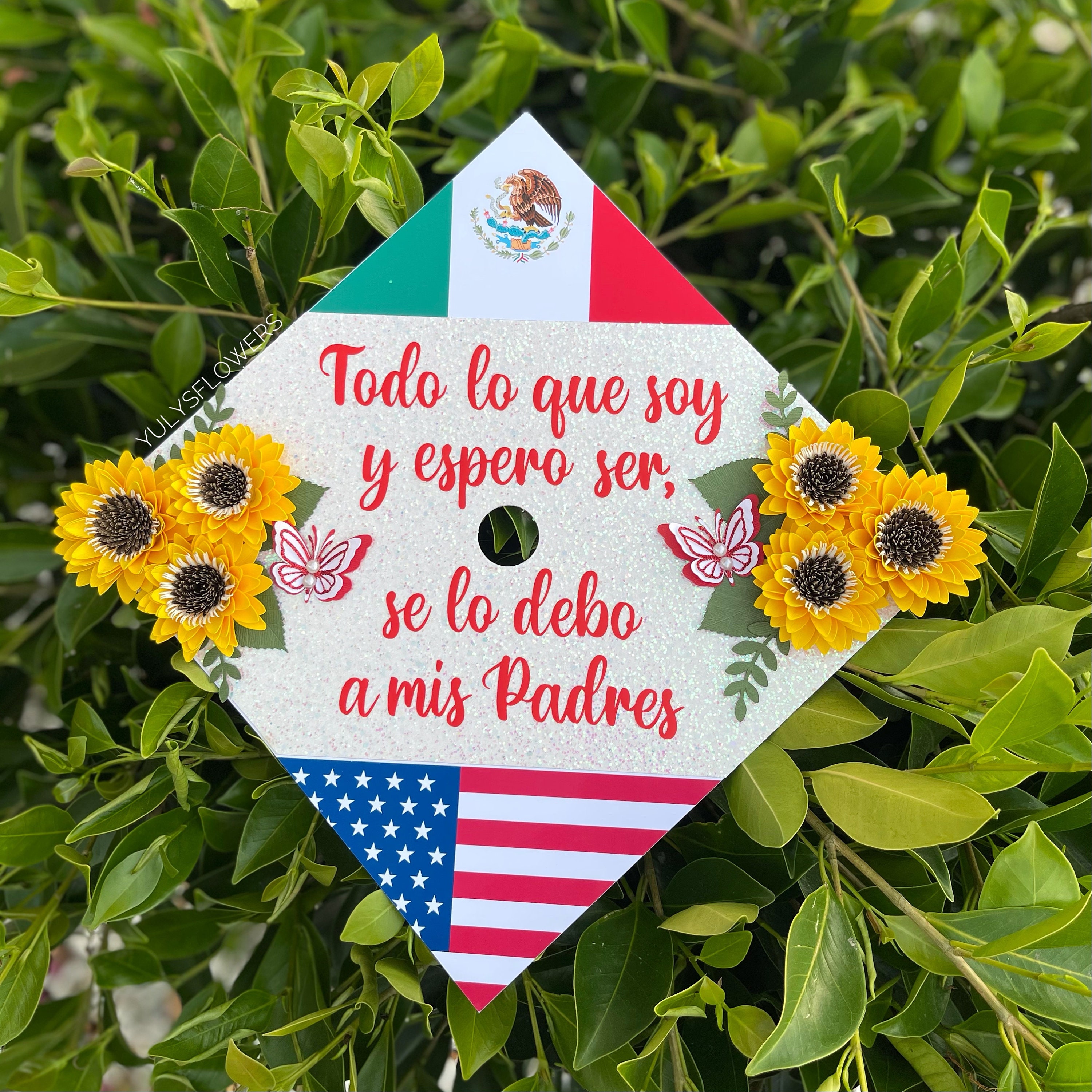 Mexico US Graduation Cap Topper Grad Cap Custom Grad Cap | Etsy
