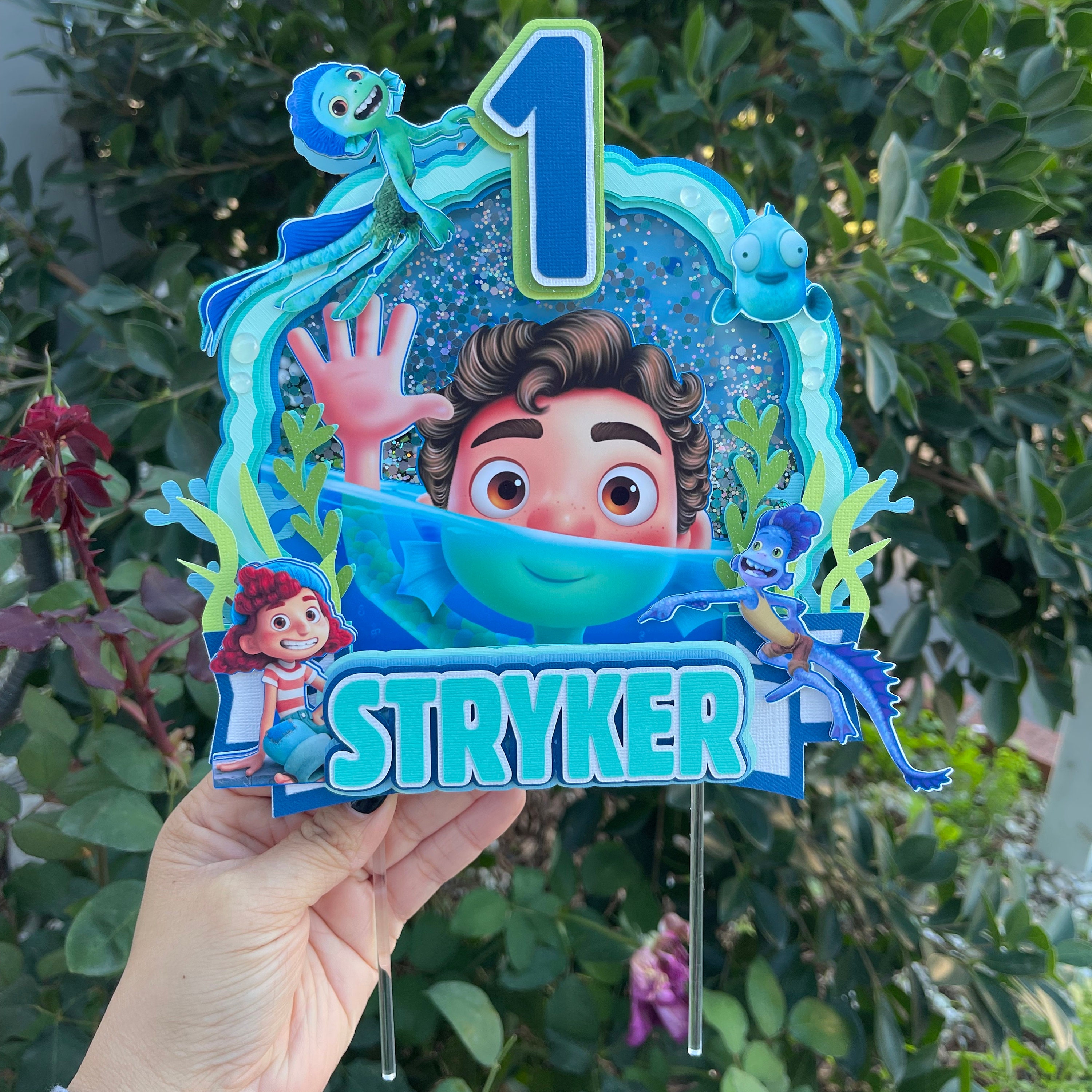 Luca Cake Topper Luca Topper Luca Birthday Luca Birthday - Etsy