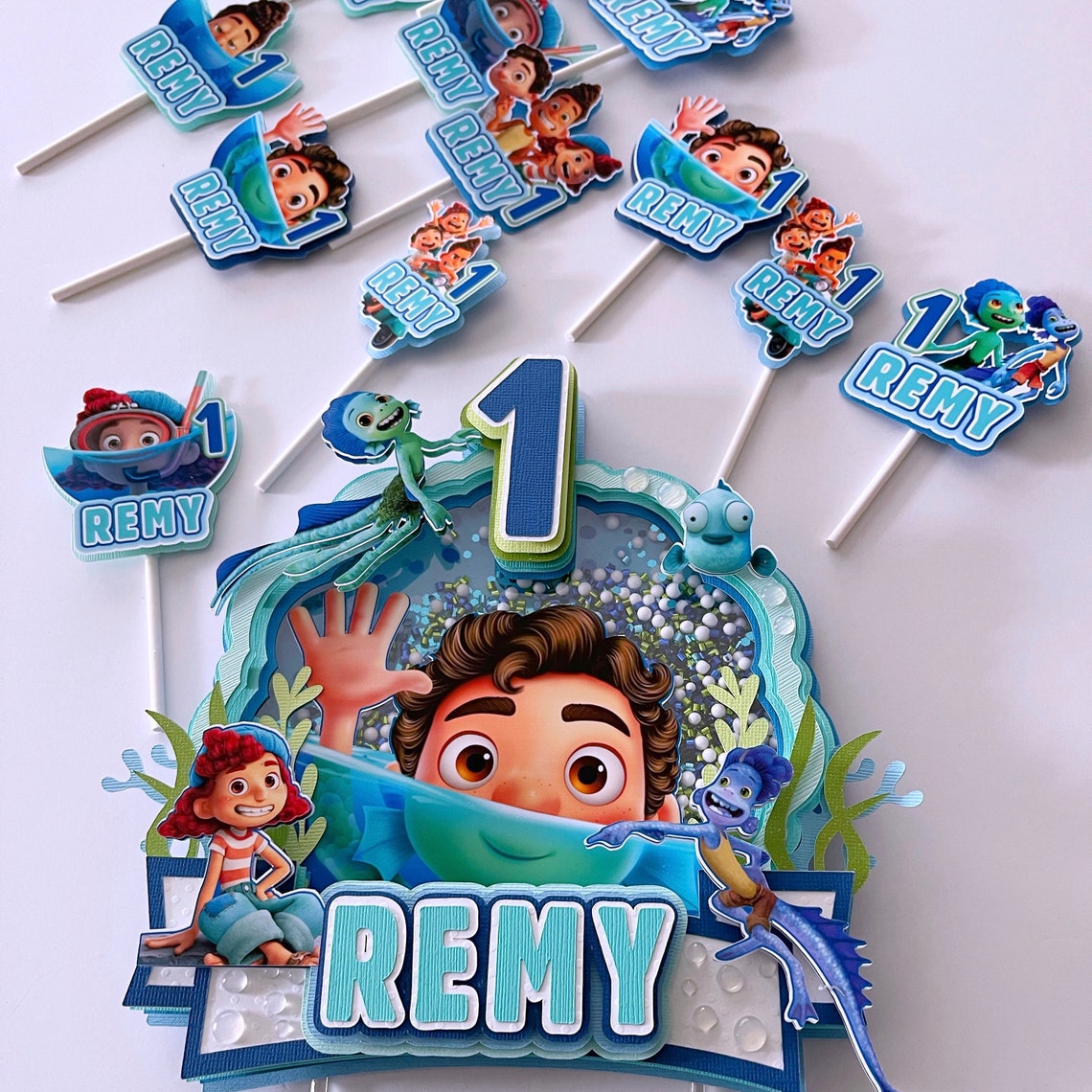 Luca Cake Topper Luca Topper Luca Birthday Luca Birthday - Etsy