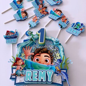 Luca Cake Topper, Luca Topper, Luca Birthday, Luca Birthday Decoration ...
