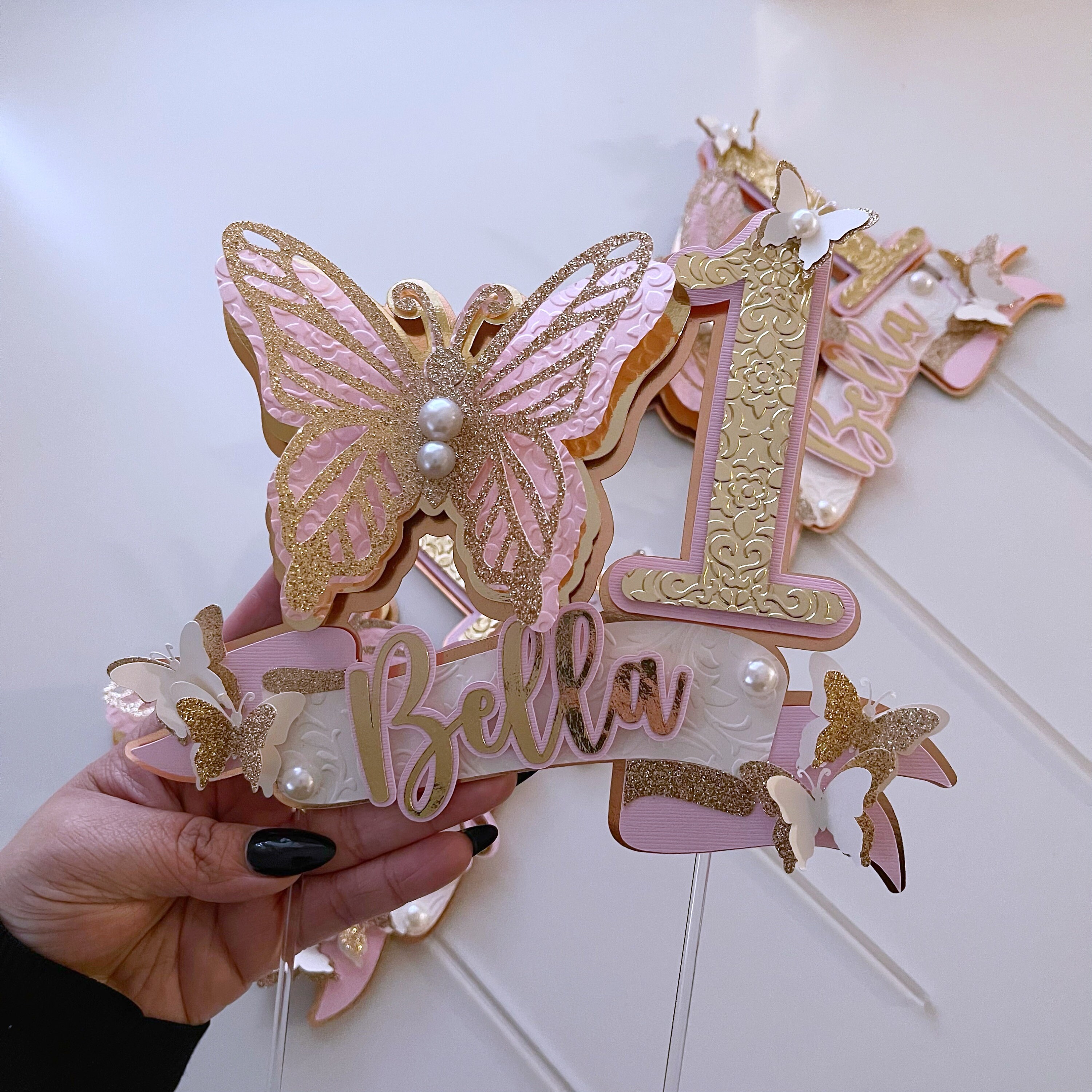 Butterfly Cake Topper Butterfly Birthday Decoration Garden - Etsy