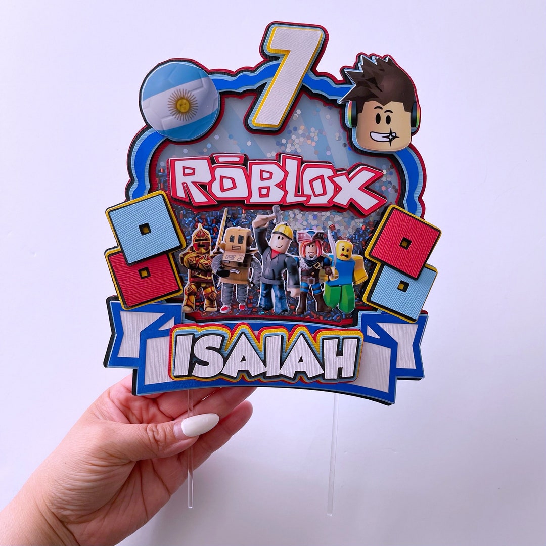 Roblox Cake Topper, Roblox Topper, Roblox Party, Roblox Cake, Roblox ...