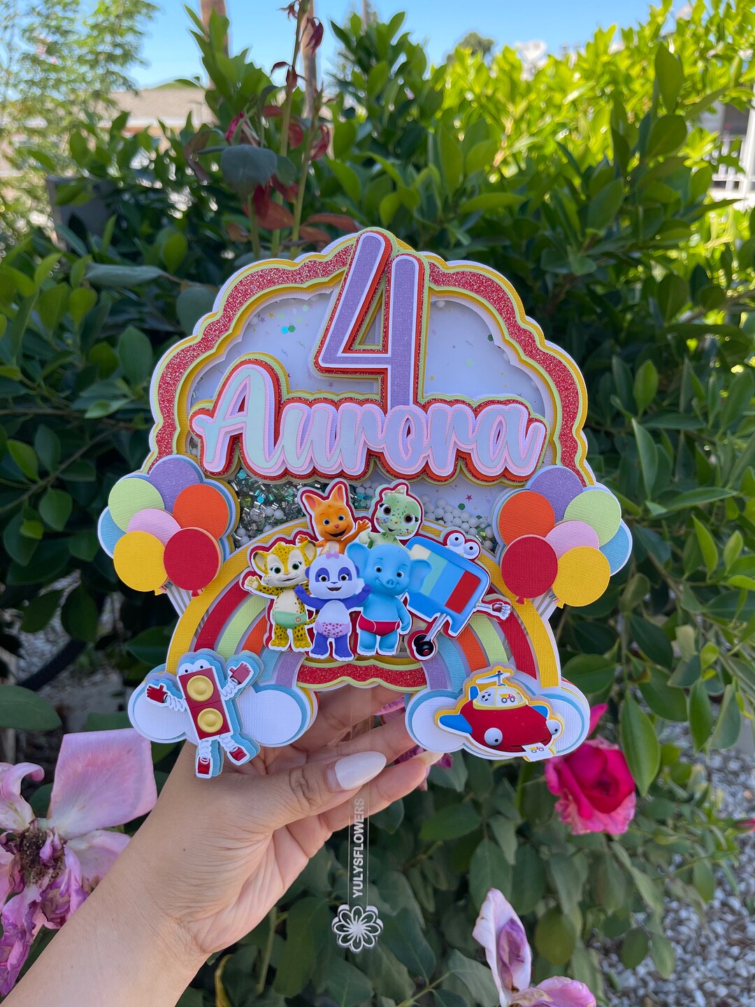 Word Party Cake Topper Shaker Word Party 1st Birthday Word - Etsy