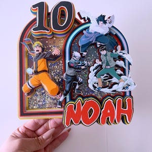 Anime Cake Topper, Naruto Cake Topper, Naruto Party, Naruto Birthday ...