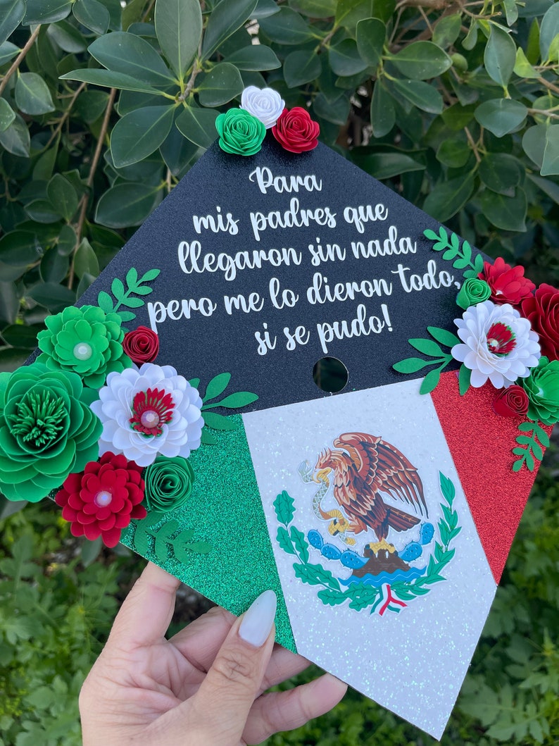 Mexico Graduation Cap Topper Custom Personalized Mexican - Etsy