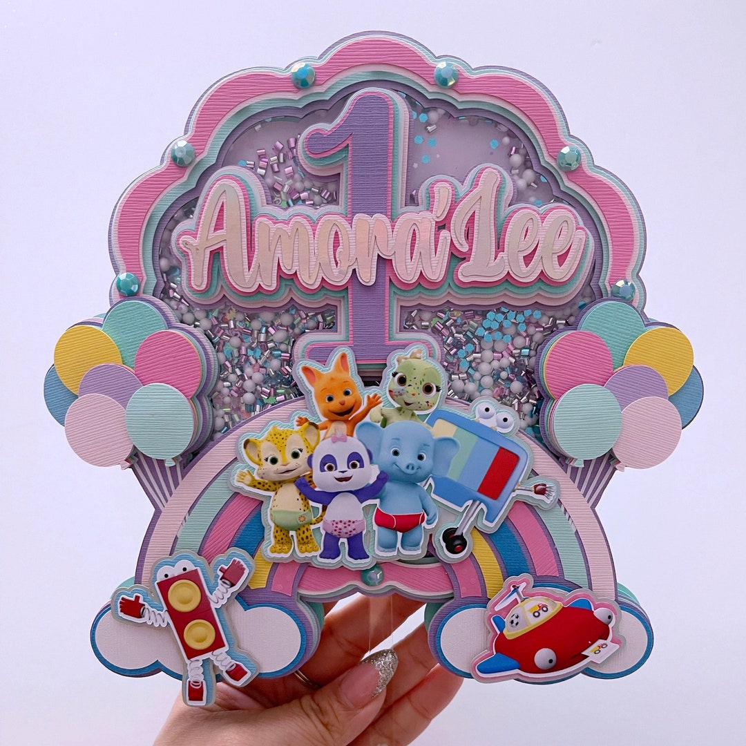 Word Party Cake Topper Shaker, Word Party 1st Birthday, Word Party ...