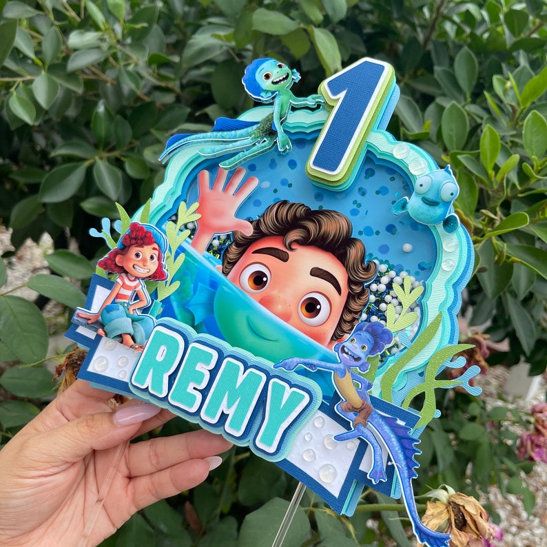 Luca Cake Topper Luca Topper Luca Birthday Luca Birthday - Etsy