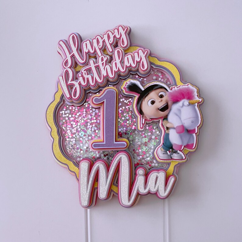 Despicable Me Cake Topper Agnes Cake Topper Despicable Me - Etsy