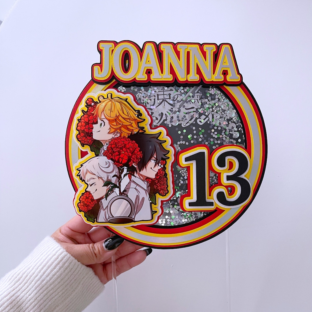 The Promised Neverland Cake Topper, Personalized Anime Cake Topper ...