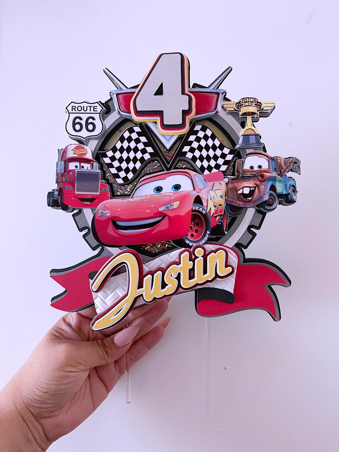 Cars Cake Topper, Cars Birthday Party, Cars Party Decor, Cars Cake ...