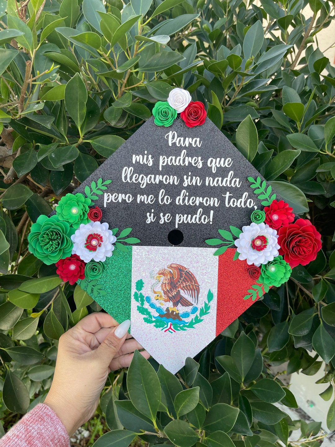 Mexico Graduation Cap Topper | Custom Personalized Mexican Graduation ...