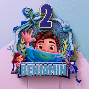 Luca Cake Topper, Luca Topper, Luca Birthday, Luca Birthday Decoration ...
