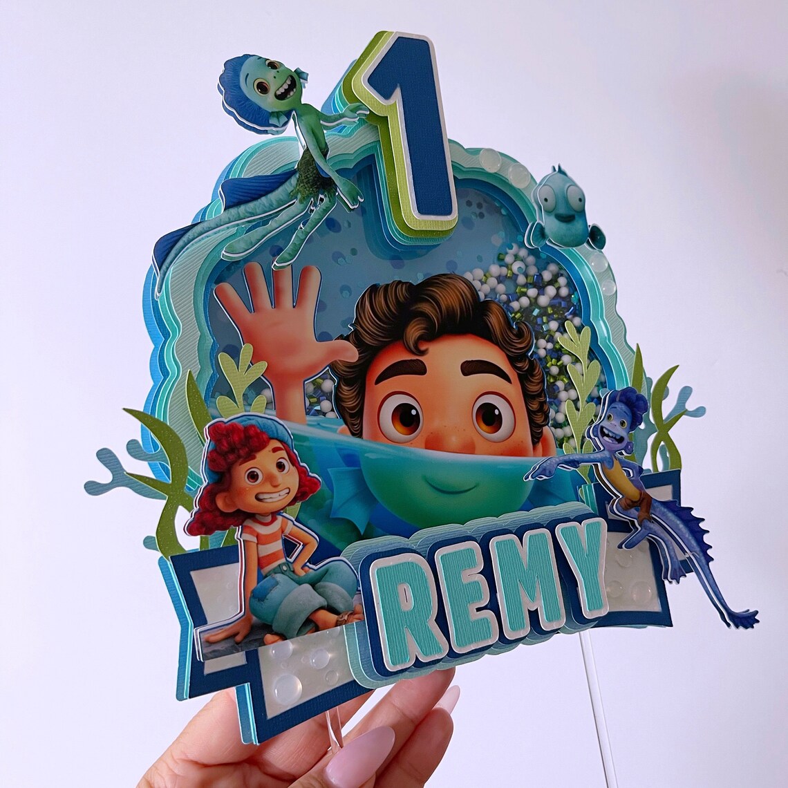 Luca Cake Topper Luca Topper Luca Birthday Luca Birthday - Etsy