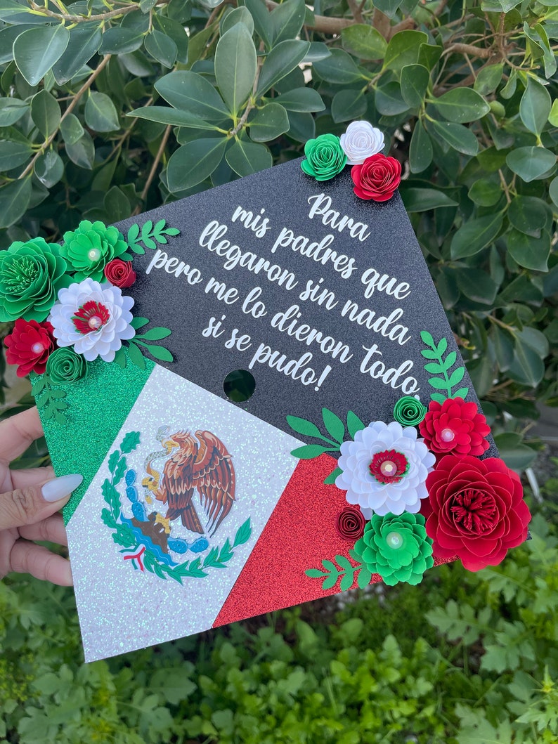Mexico Graduation Cap Topper Custom Personalized Mexican - Etsy