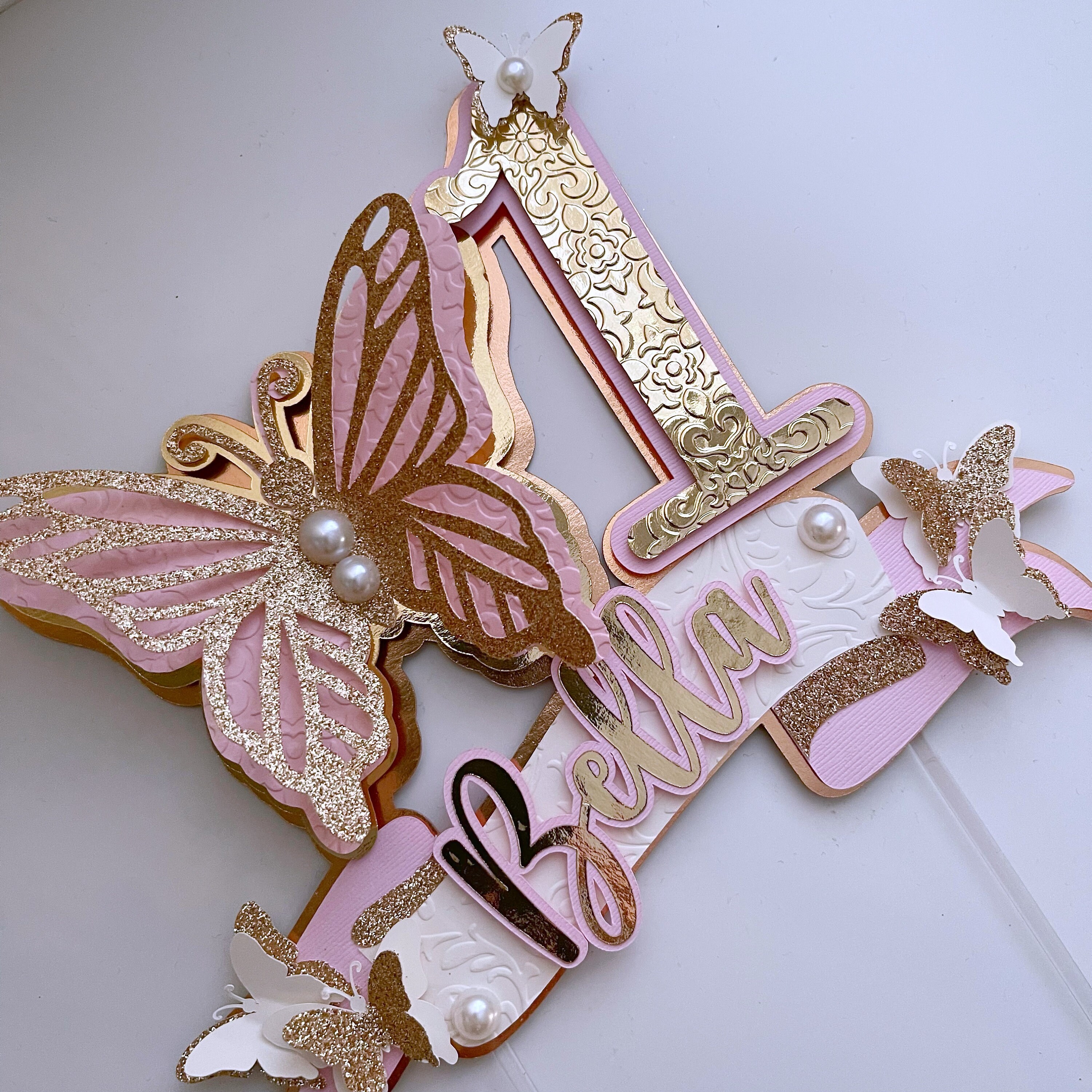 Butterfly Cake Topper Butterfly Birthday Decoration Garden - Etsy