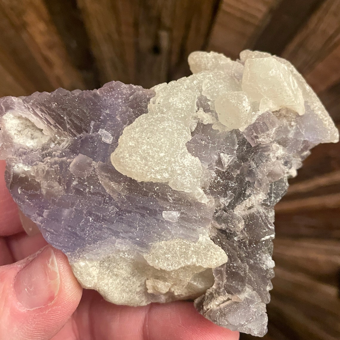 Fluorite With Dogtooth Calcite Specimen - Etsy