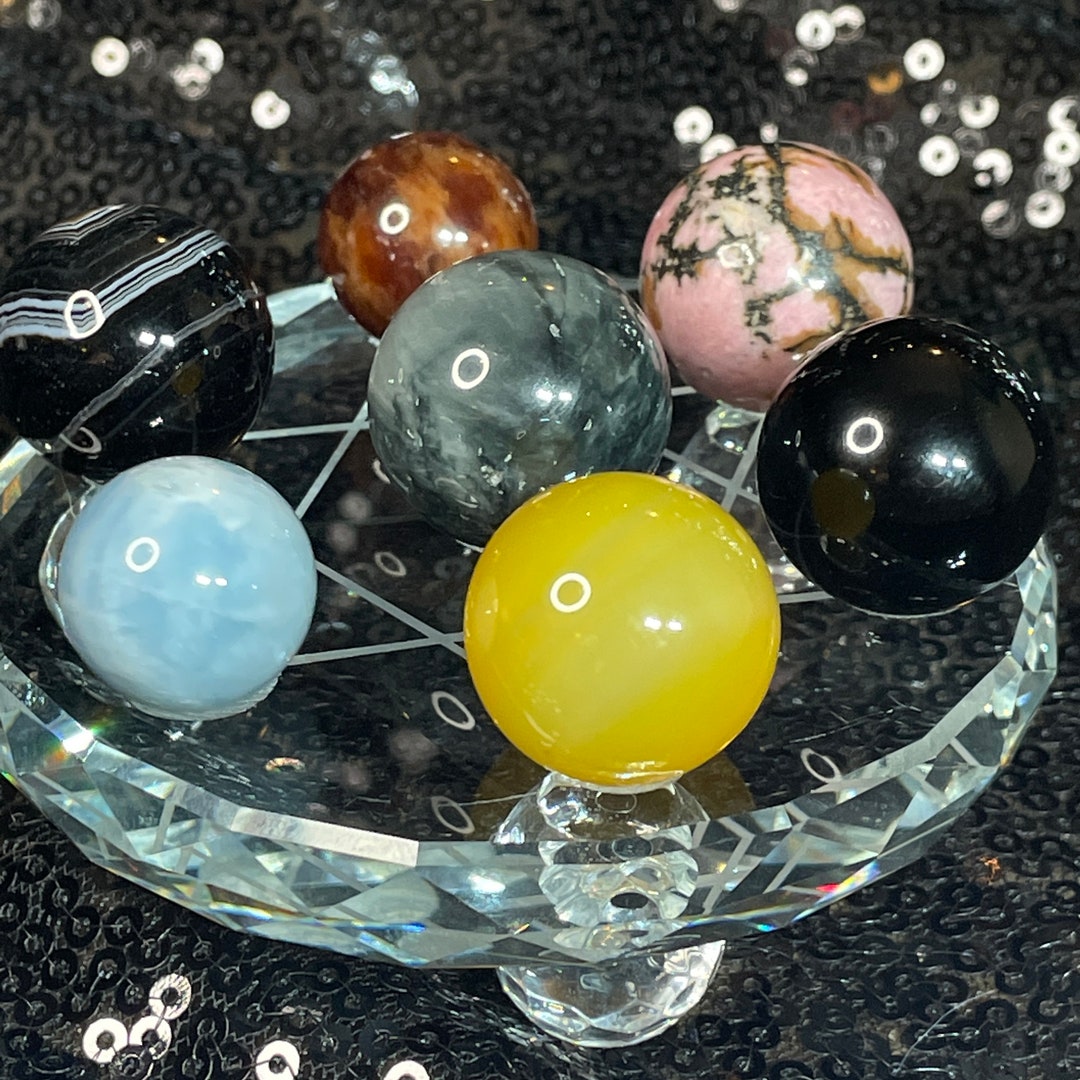 Crystal Grid Sphere Holder & Small Spheres - Etsy