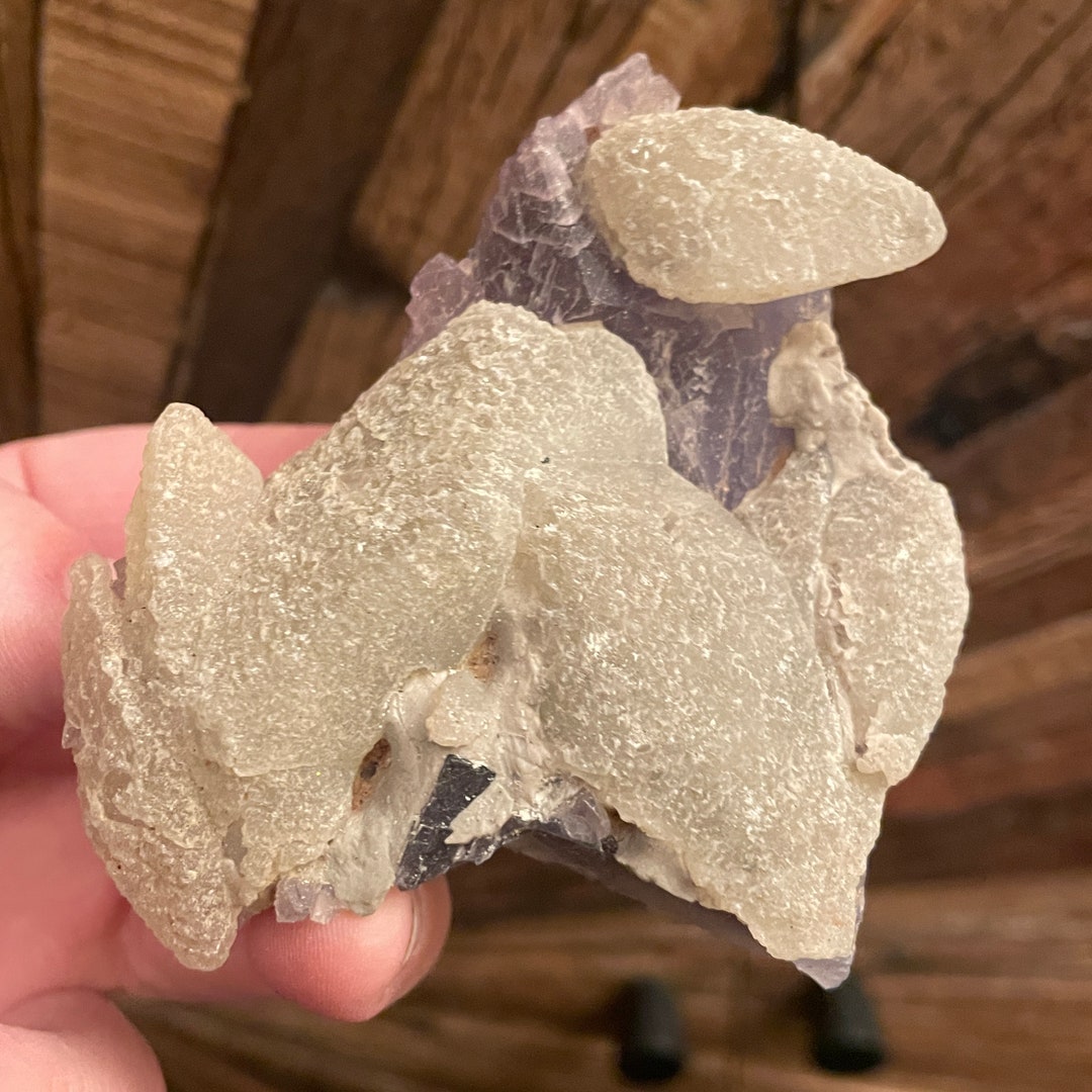 Fluorite With Dogtooth Calcite Specimen - Etsy