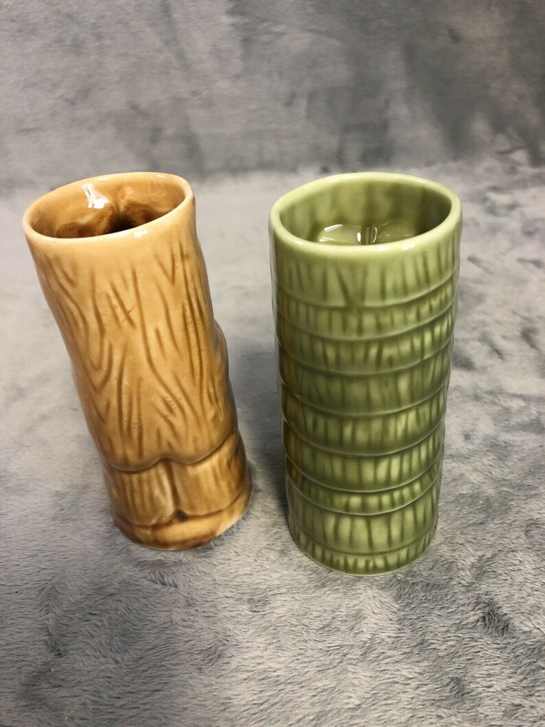 A Pair of Tiki Shooter Shot Glasses Chiki Tiki Port Aransas TX - Etsy