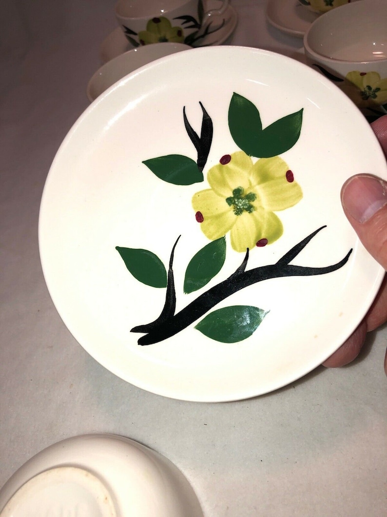 Vintage Blue Ridge Pottery Dixie Dogwood Pattern 5 Cup & - Etsy