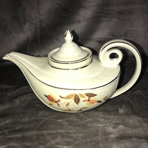 Jewel Tea Company Halls Autumn Leaf Vintage Aladdin Teapot W/lid ...