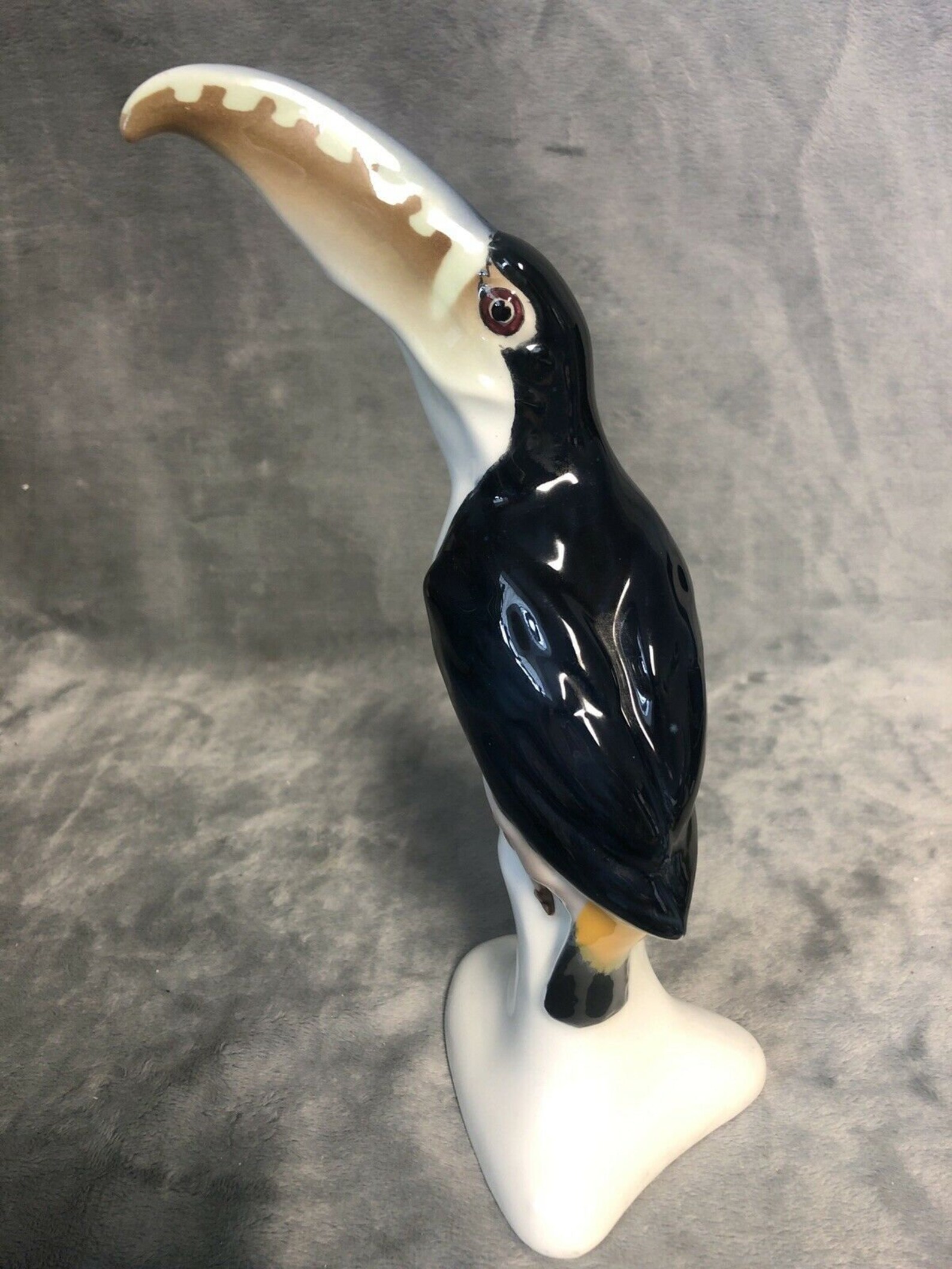 Rare Tuscan China Toucan Bird Figure Statue 9.75 Fantastic | Etsy
