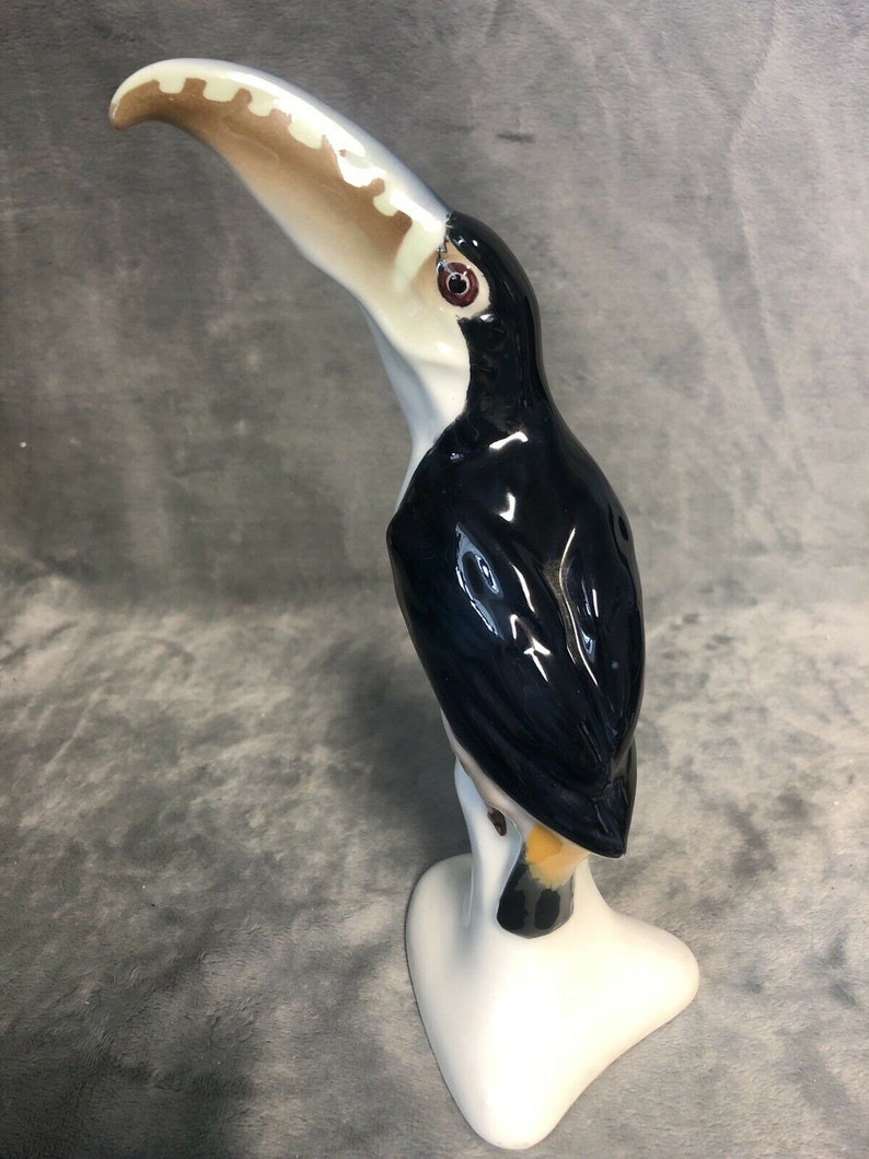 Rare Tuscan China Toucan Bird Figure Statue 9.75 Fantastic - Etsy