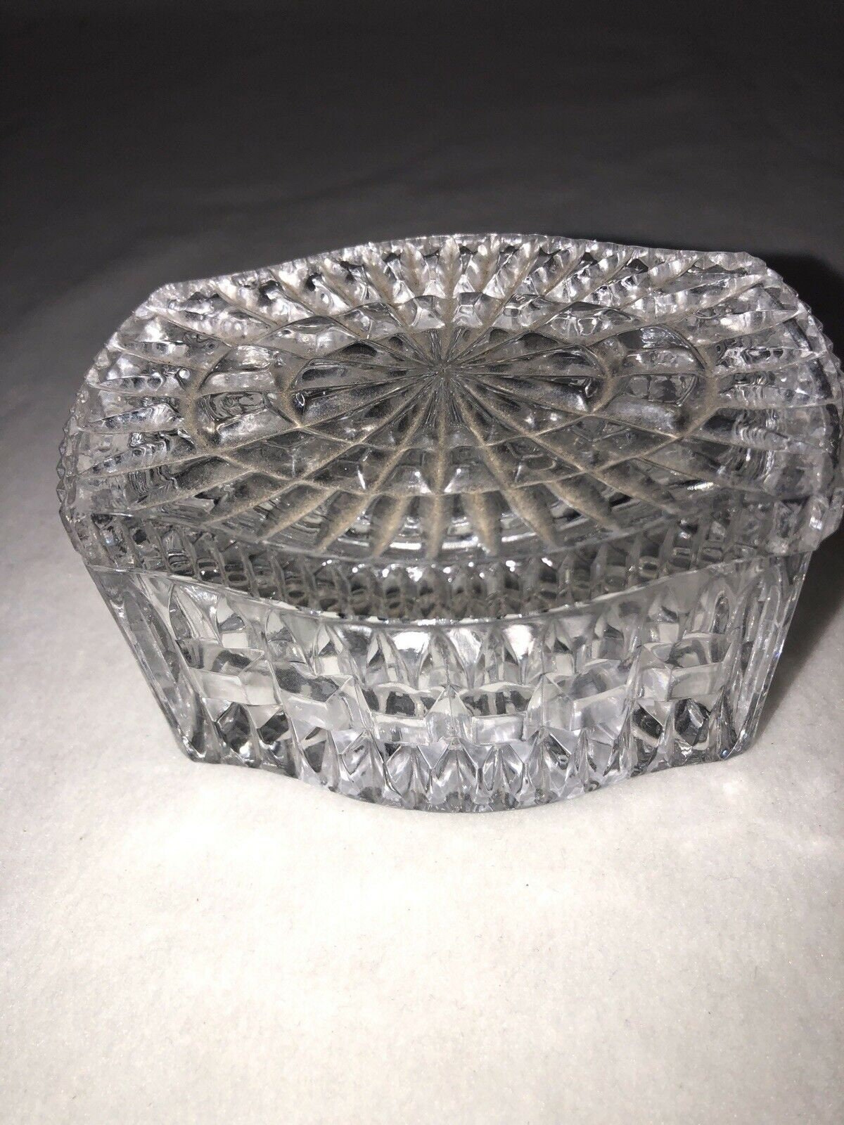 Vintage 2 Piece Clear Pressed Glass Rectangular Trinket Box - Etsy