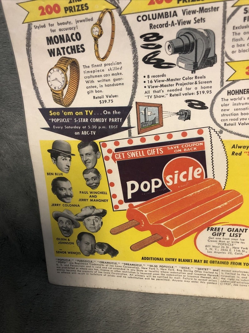 1957 Popsicle Contest Advertisement Saturday Evening Post | Etsy