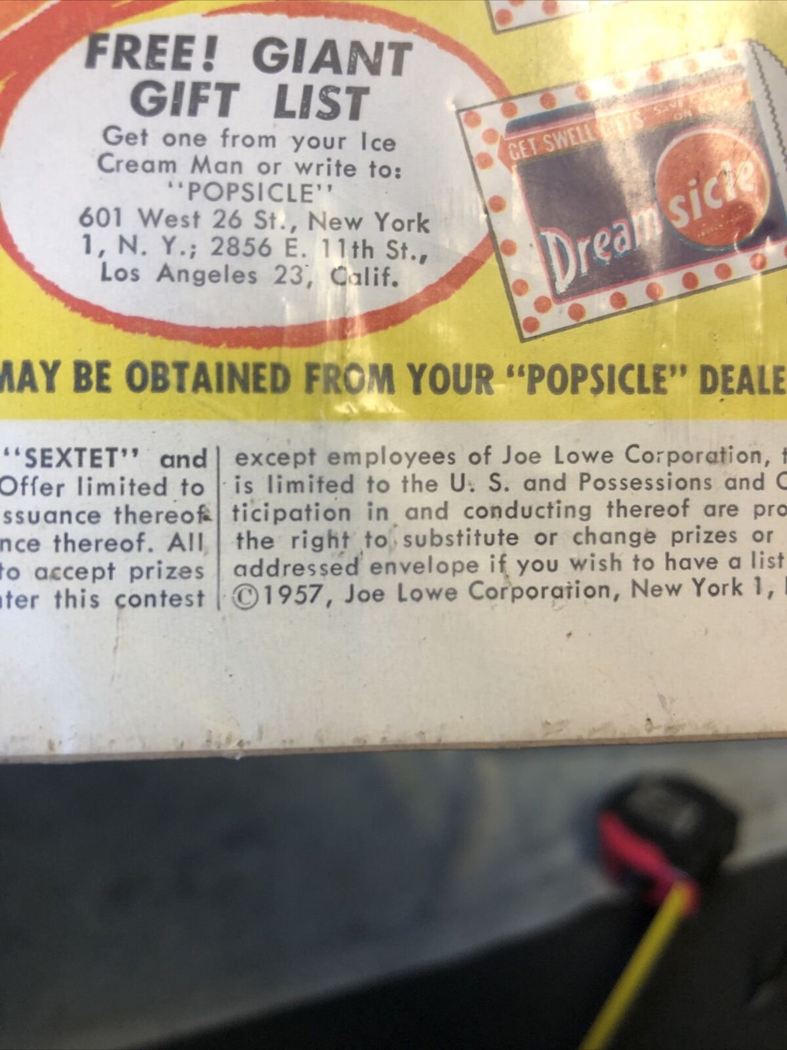 1957 Popsicle Contest Advertisement Saturday Evening Post - Etsy