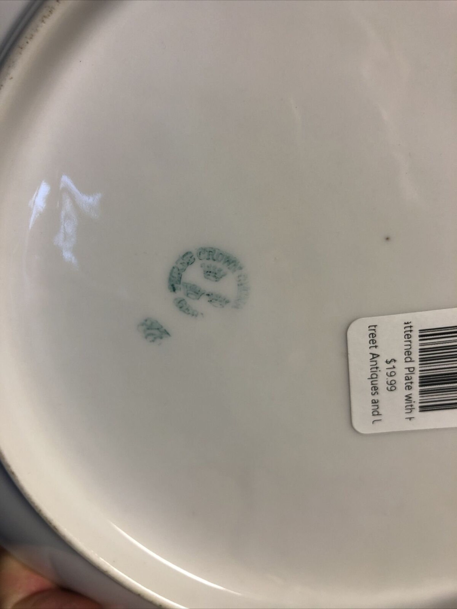 Vintage Porcelain Plate Germany 3 Crowns Collectible | Etsy