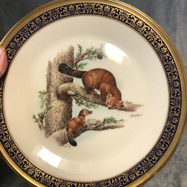 Lenox Boehm Woodland Wildlife Plate - Etsy