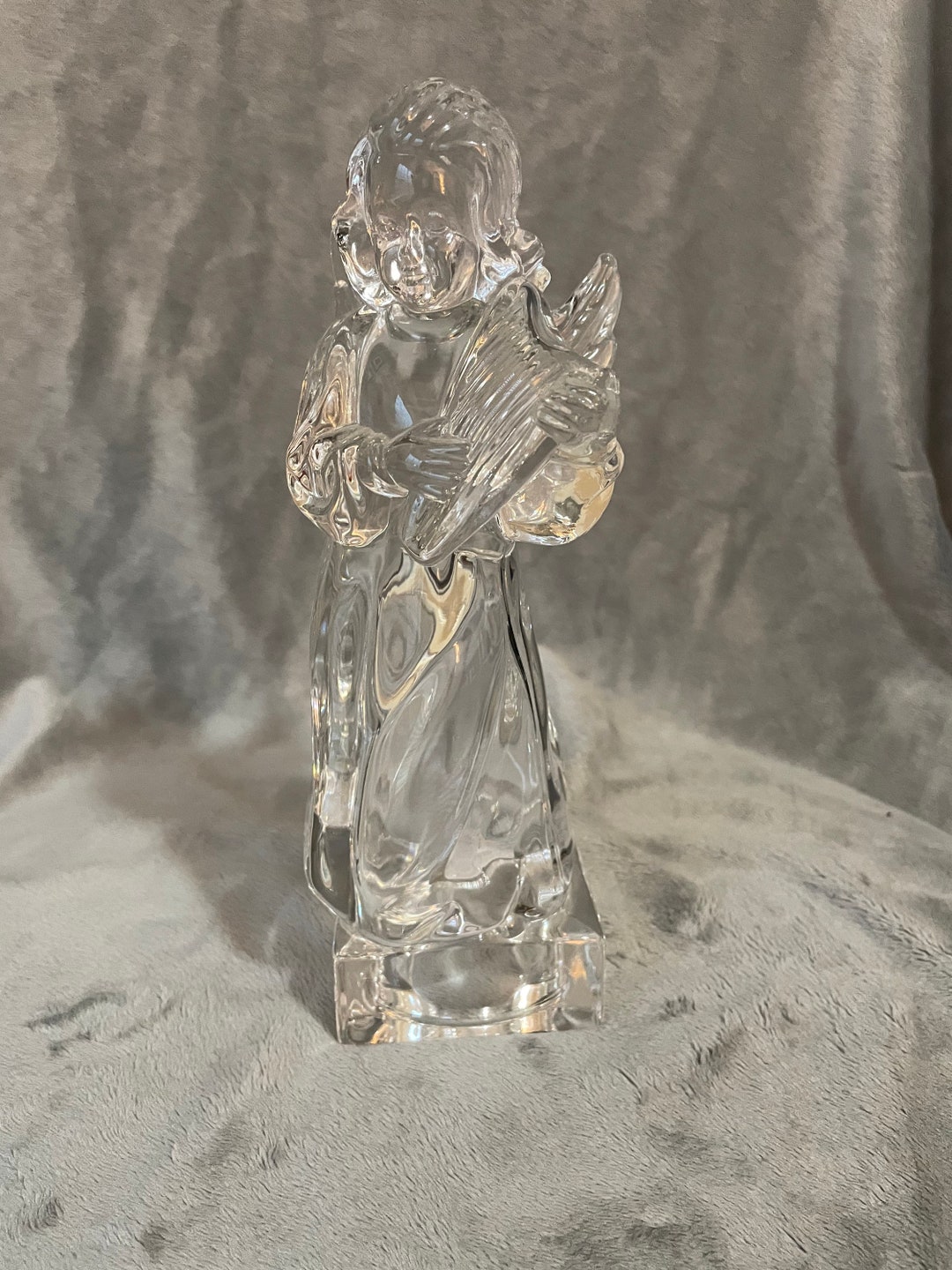 Mikasa Glass Angel With Harp - Etsy