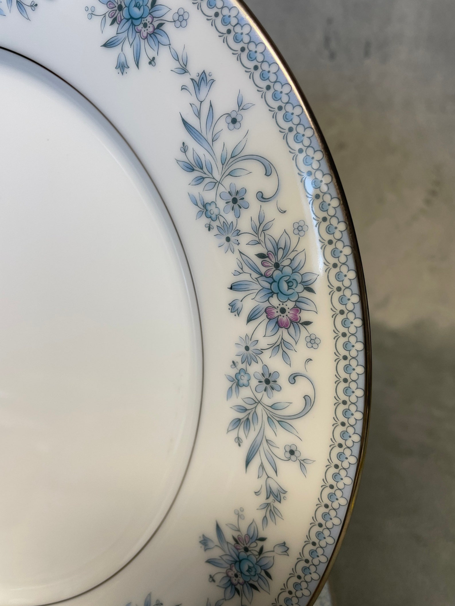 Contemporary Fine China by Noritake blue Hill 2482 10 1/2 - Etsy