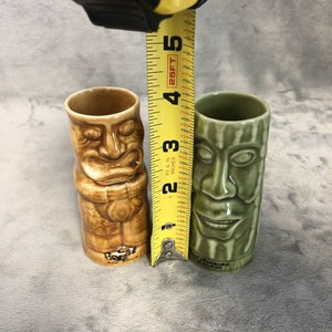A Pair of Tiki Shooter Shot Glasses Chiki Tiki Port Aransas TX Surf ...
