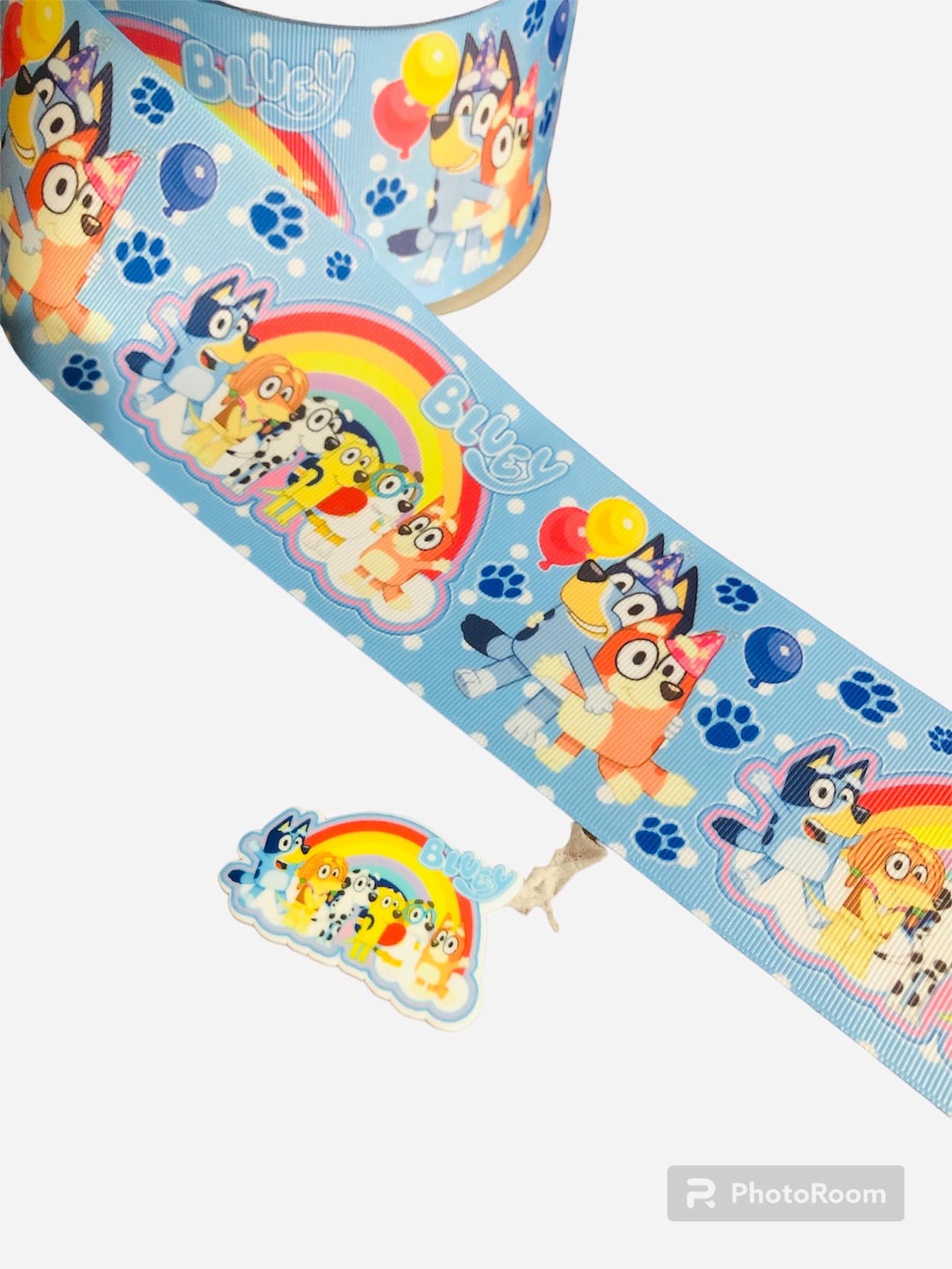 3 Inches Wide Grosgrain Printed Ribbon Characters, Dog ,bluey - Etsy