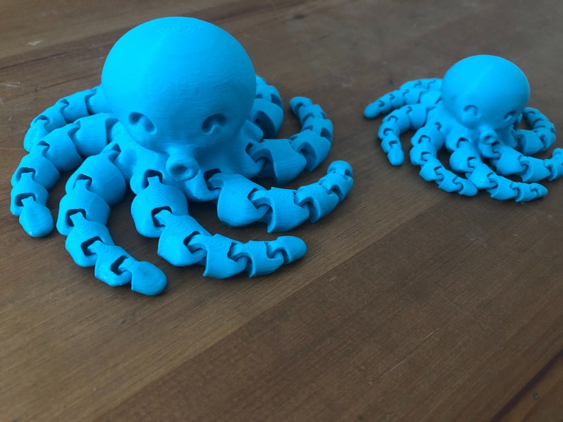 3D Printed Articulated Octopus Toy | Etsy