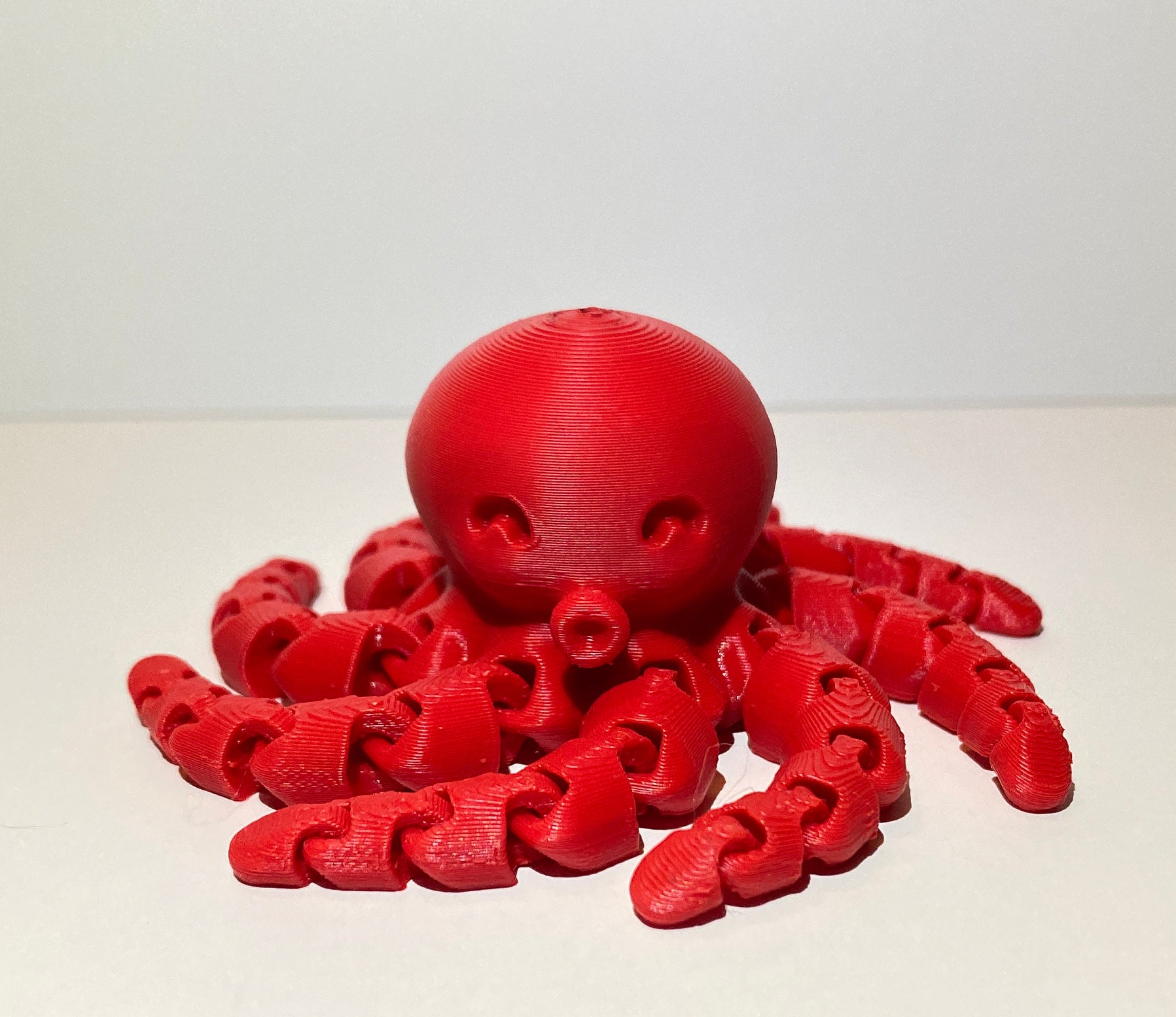 3D Printed Articulated Octopus Toy | Etsy