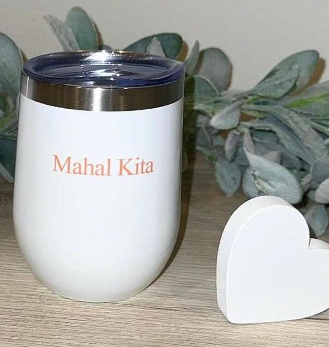 Mahal Kita I Love You Valentine 12 Oz Wine Tumbler Stainless Steel - Etsy