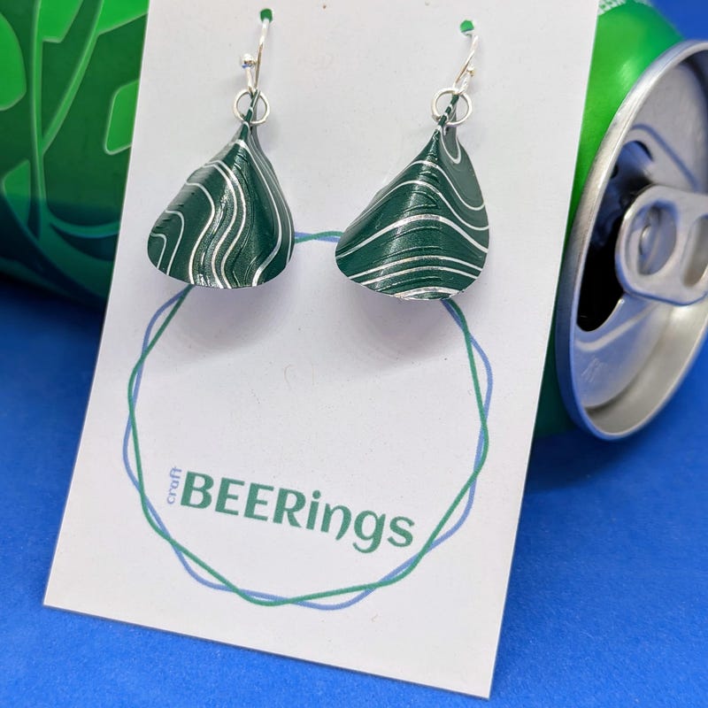 Beer Can Earrings - Etsy