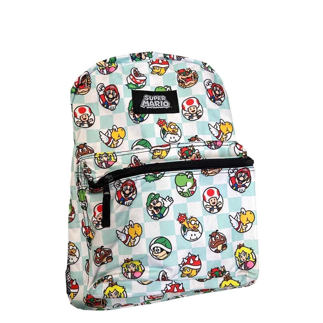 Super Mario Characters Canvas Nintendo Backpack - Etsy