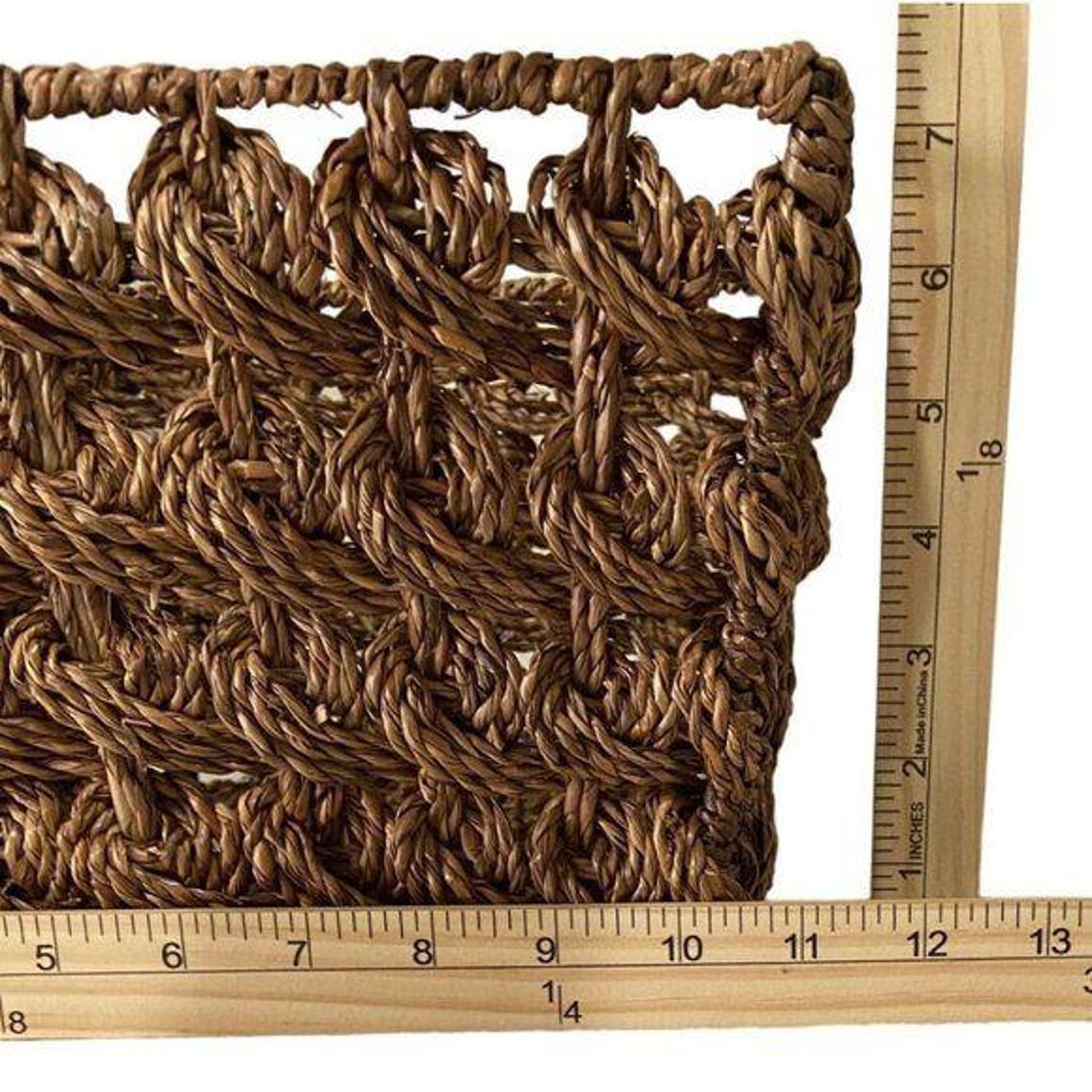 Handwoven Natural Seagrass Basket With Handles for Storage or ...