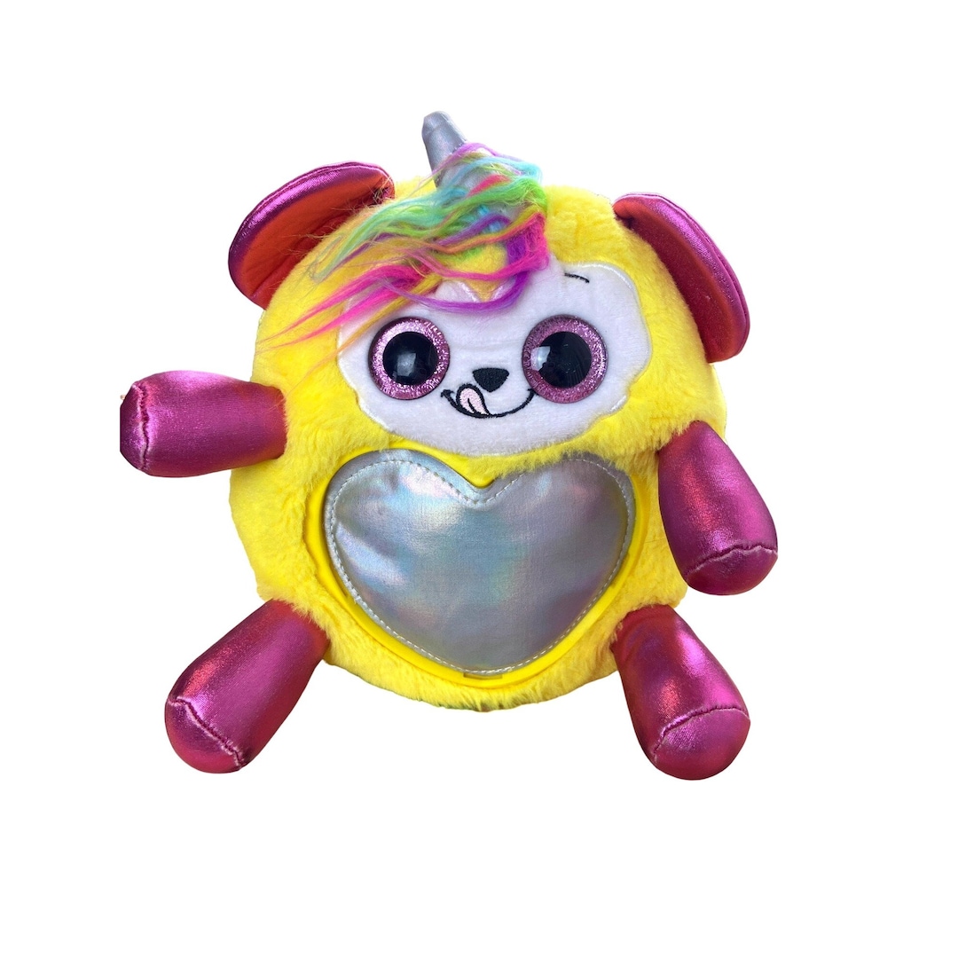 Zuru Rainbowcorn Round Yellow Monkey Silver Heart & Wings 10" - Etsy