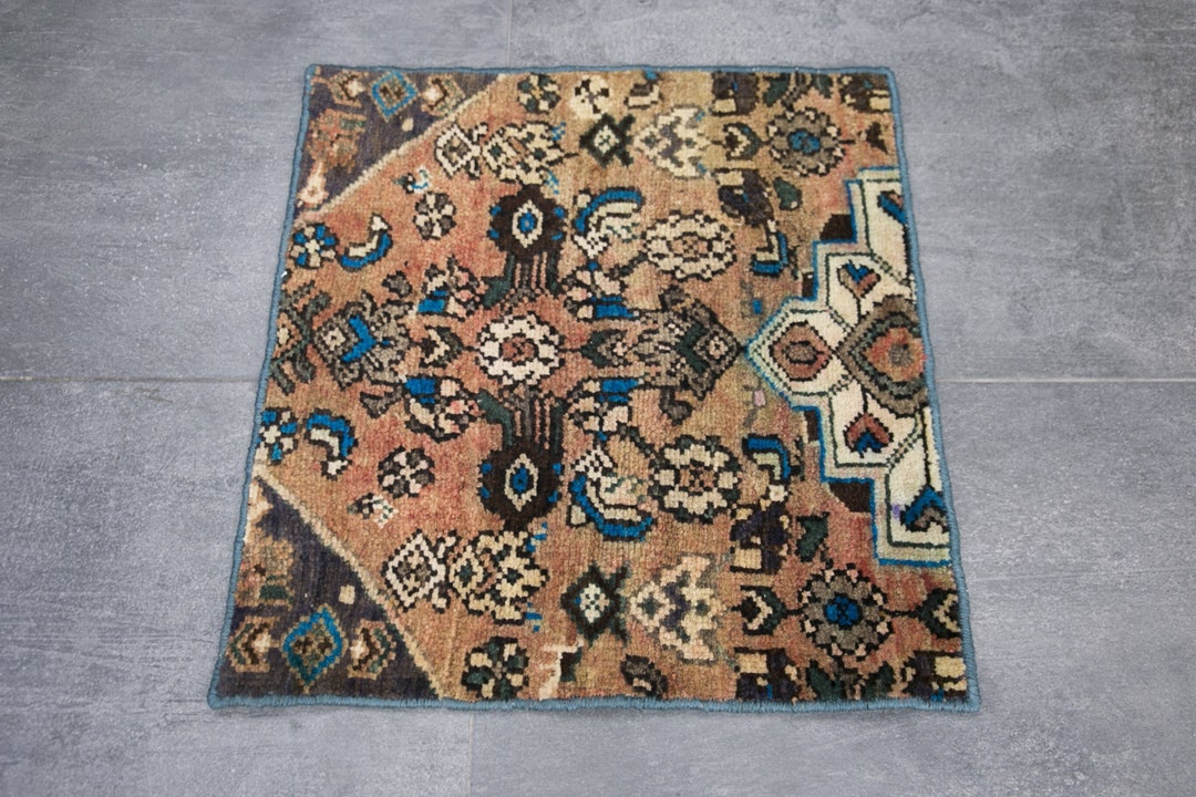 1.7 X 1.6 Ft 53 X 50 Cm Small Square Rug, Square Rug, Turkish Rug ...