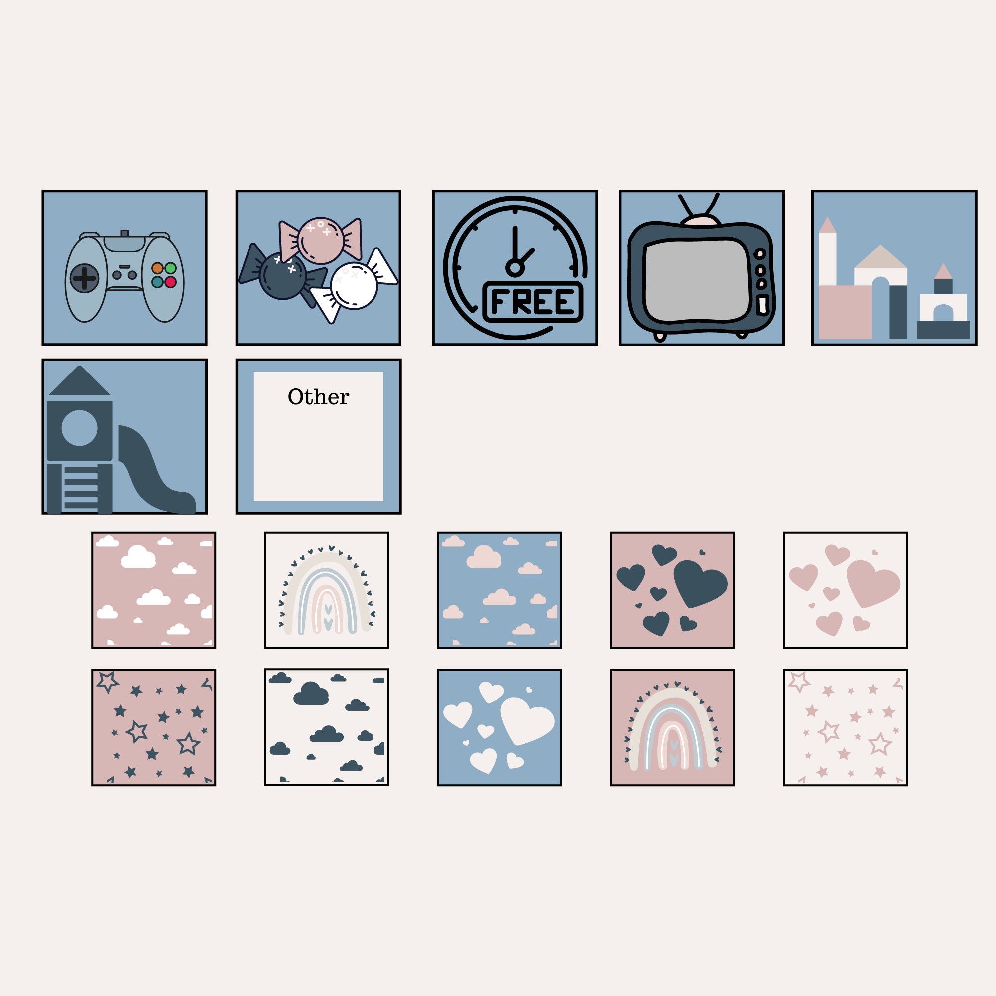 Minimalist Rainbow Token Board - Etsy