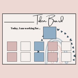 Minimalist Rainbow Token Board - Etsy