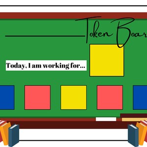 School Token Board, Reward Chart, Kids Behavior Tracker, Digital ...