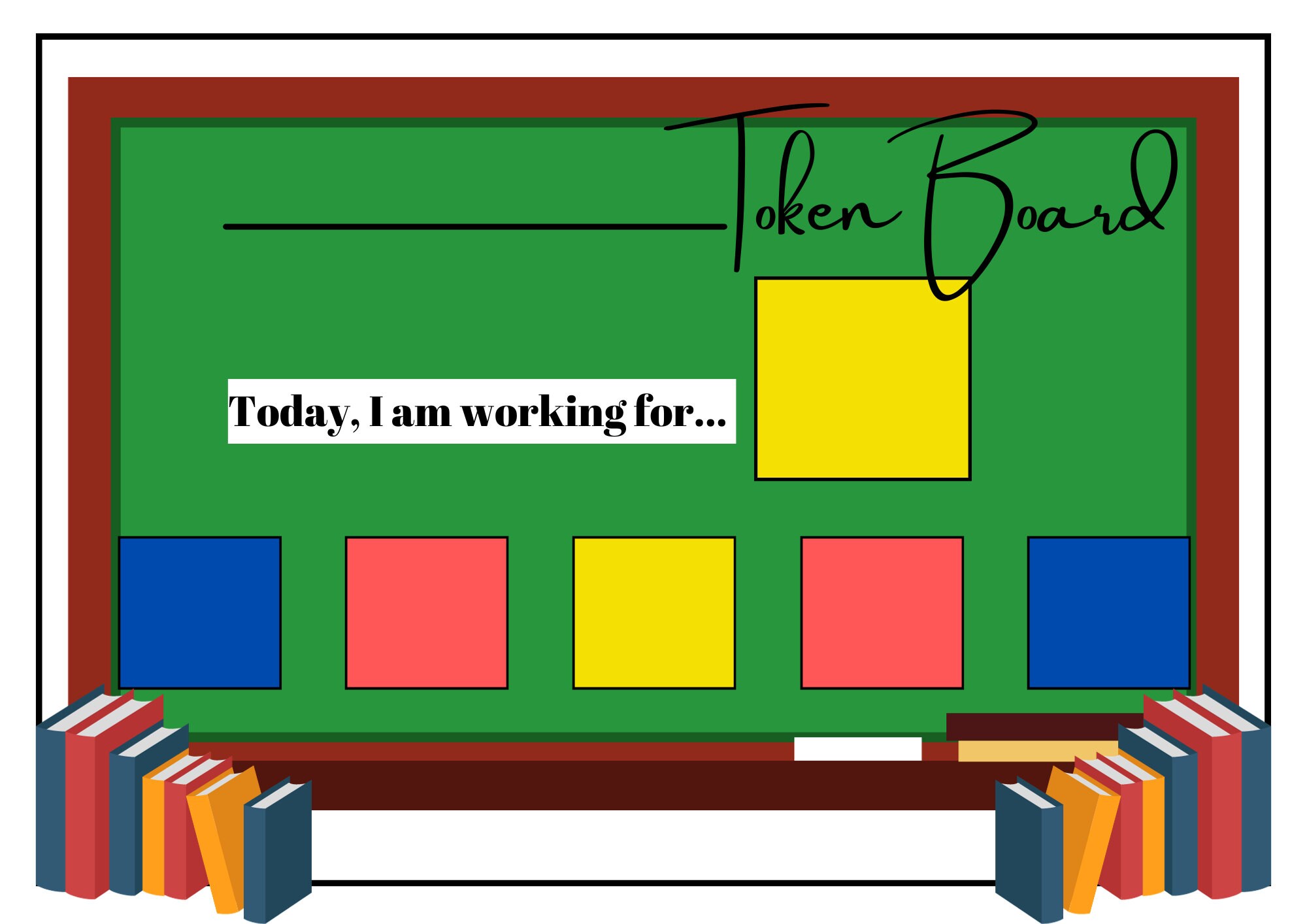 School Token Board, Reward Chart, Kids Behavior Tracker, Digital ...