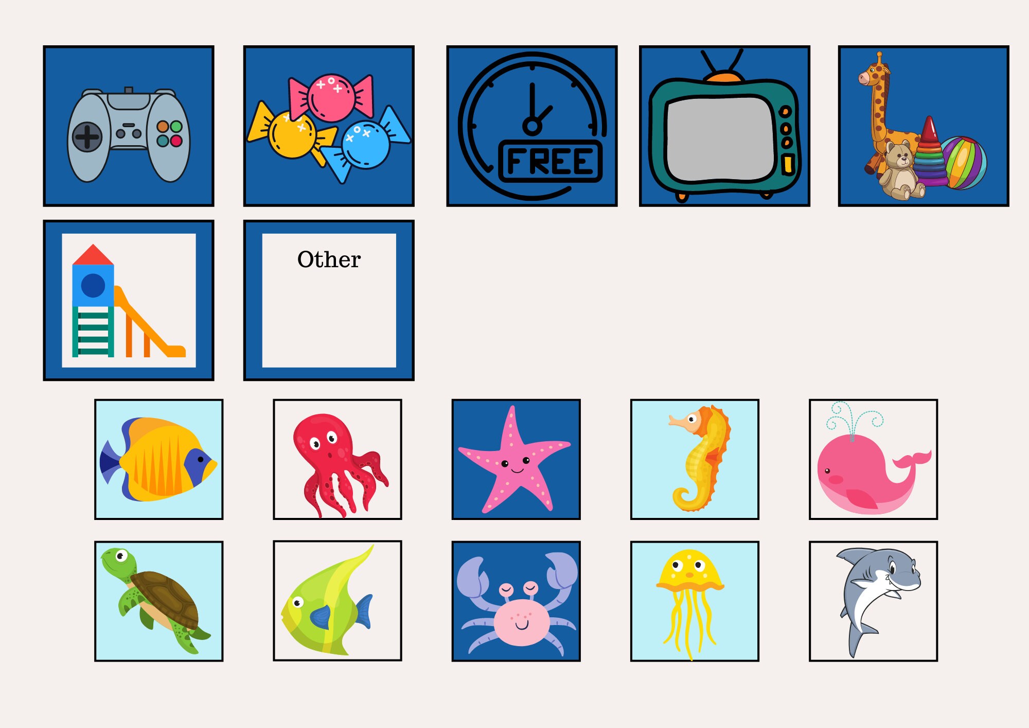 Ocean Themed Token Board - Etsy